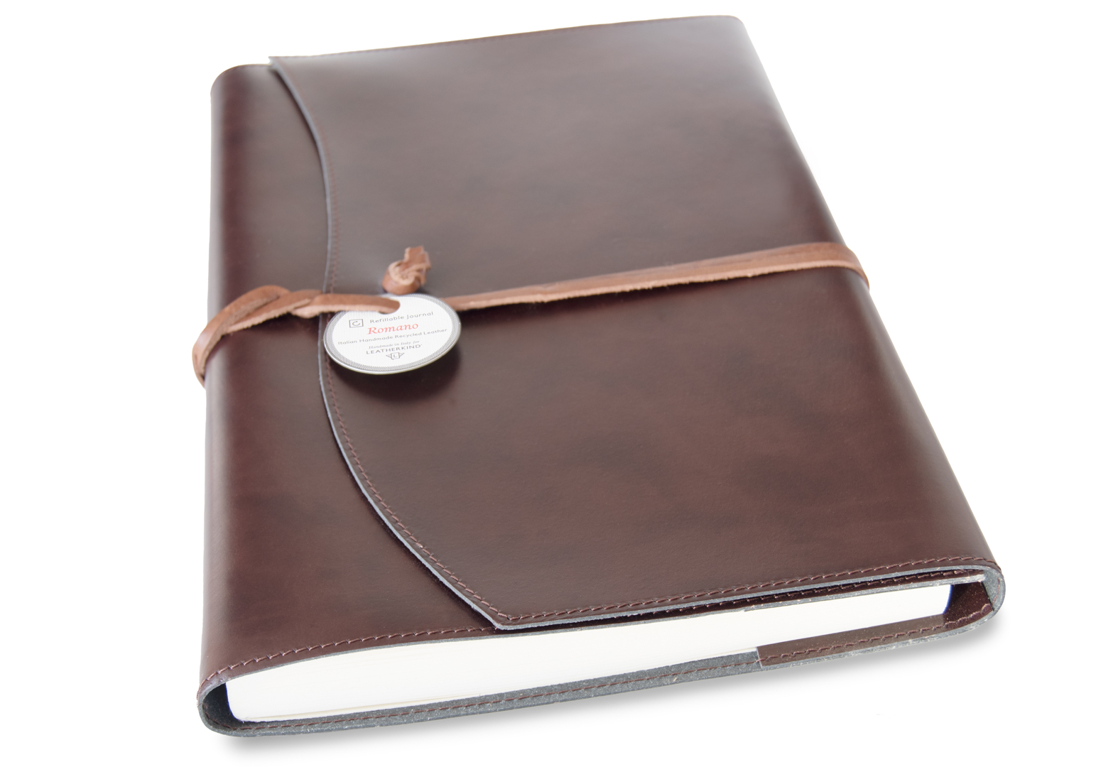 Romano Refillable Journal | Personalised Handmade Leather Gifts ...
