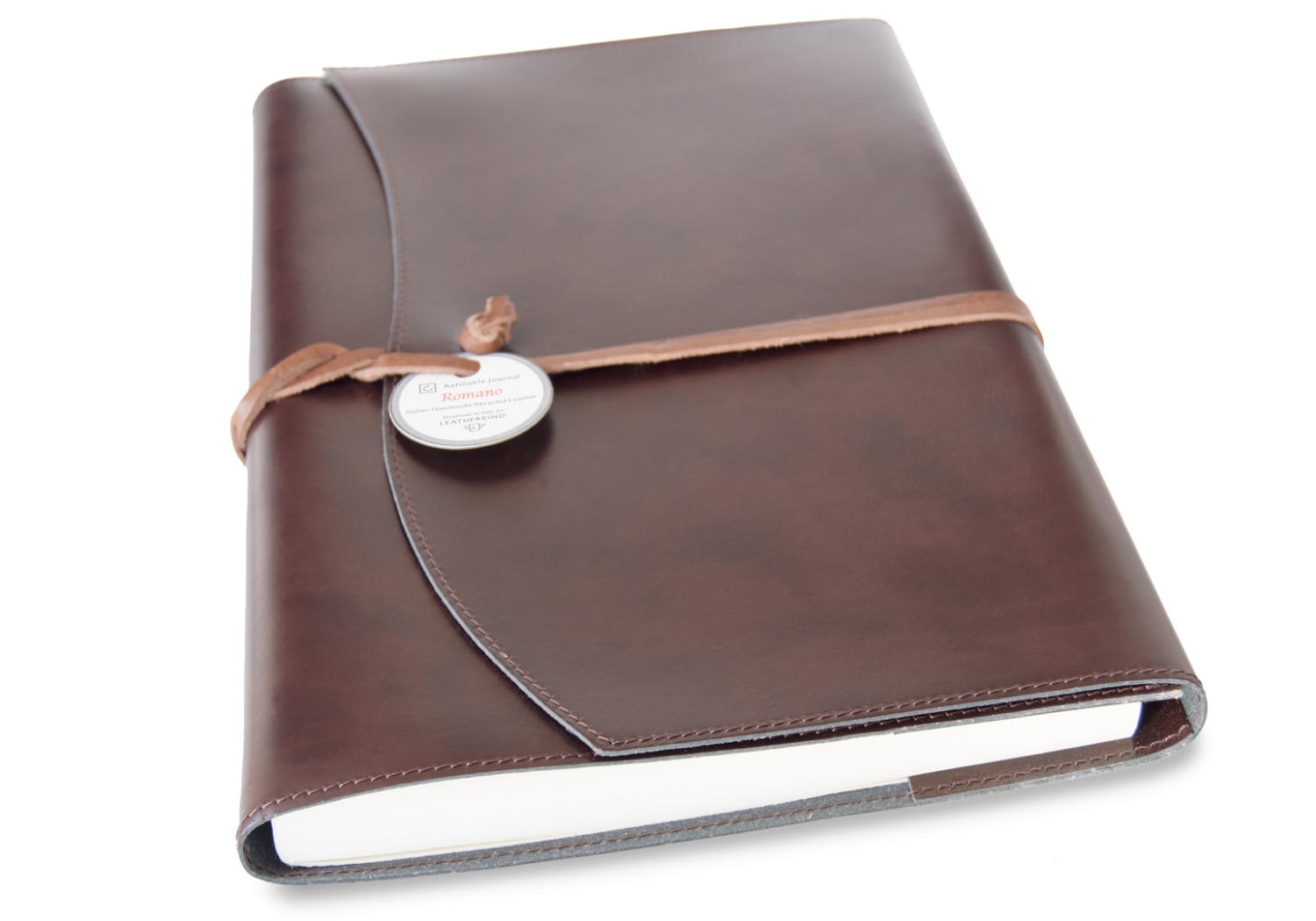 Romano Refillable Journal | Personalised Handmade Leather Gifts ...