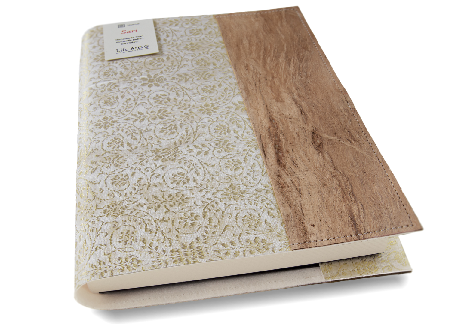 Personalised Sari A5 Leather Refillable Journal | Personalised Handmade ...