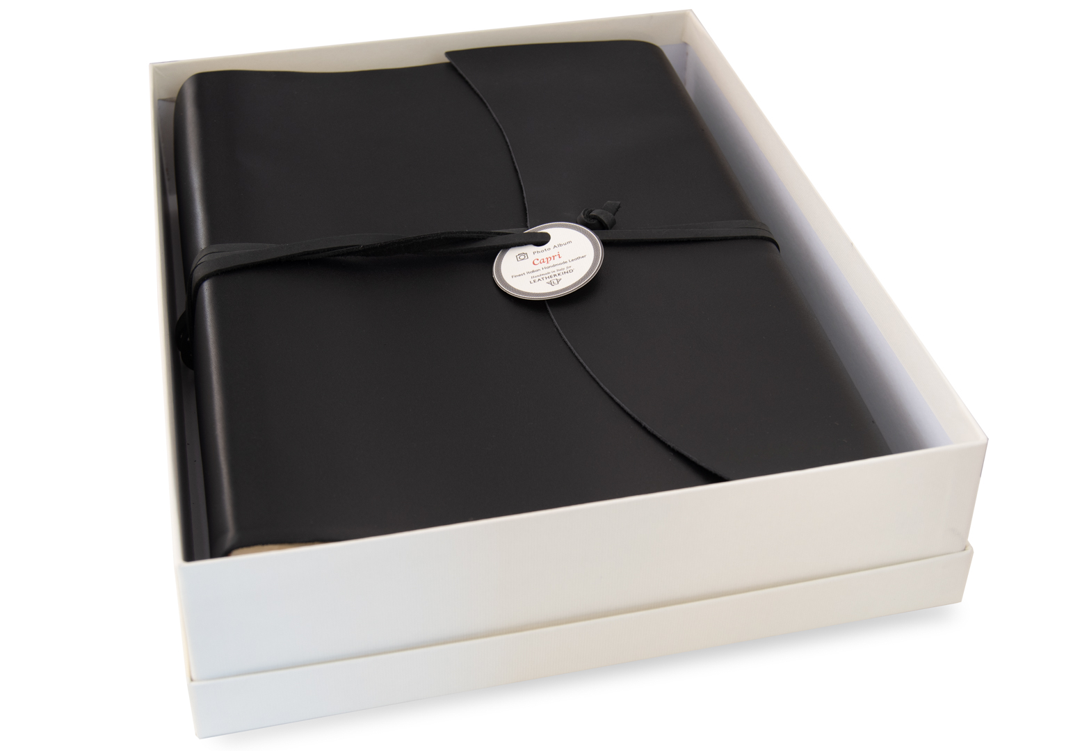 Personalised Capri Large Leather Photo Album | Personalised Handmade ...