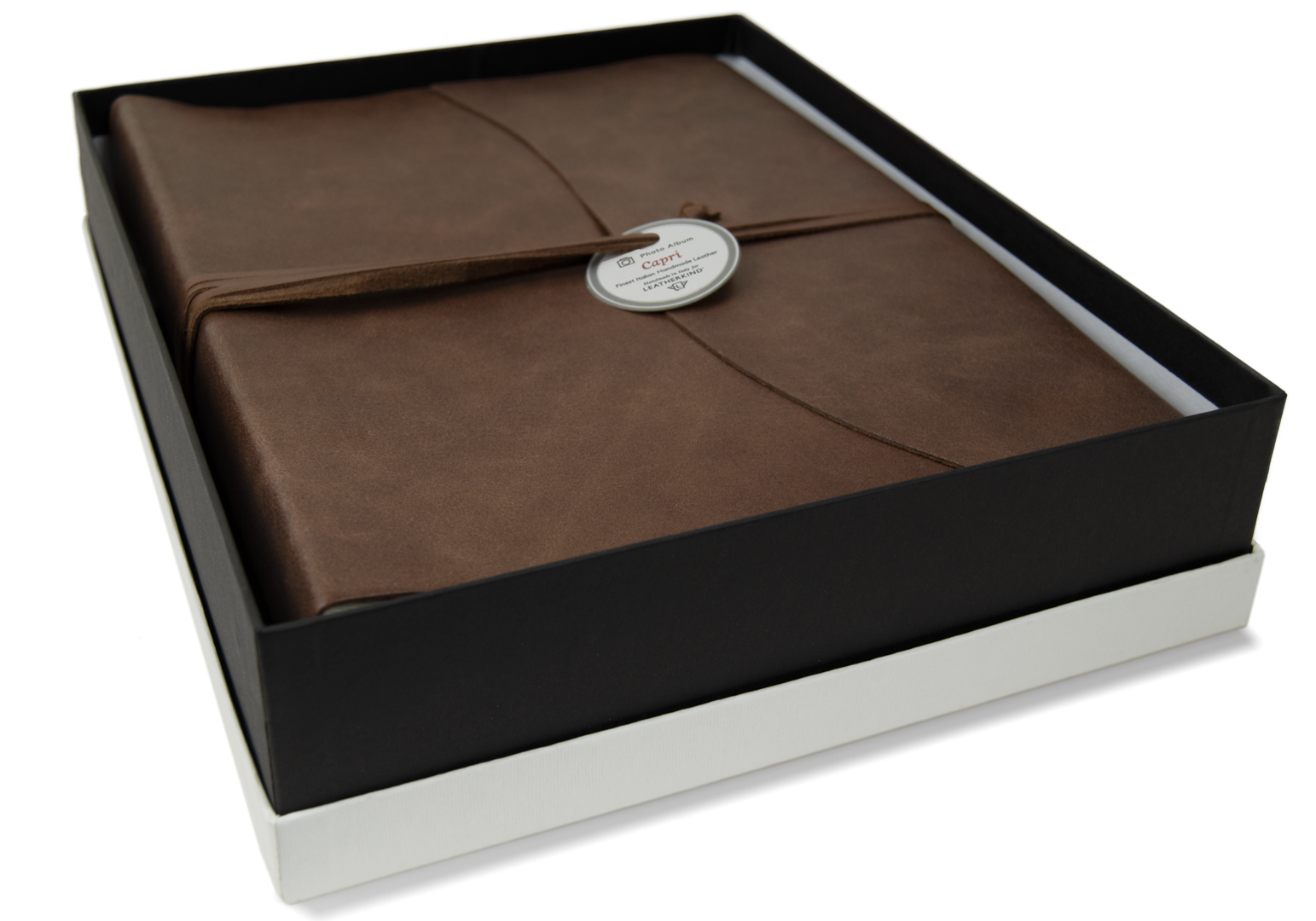 Personalised Capri Large Leather Photo Album | Personalised Handmade ...
