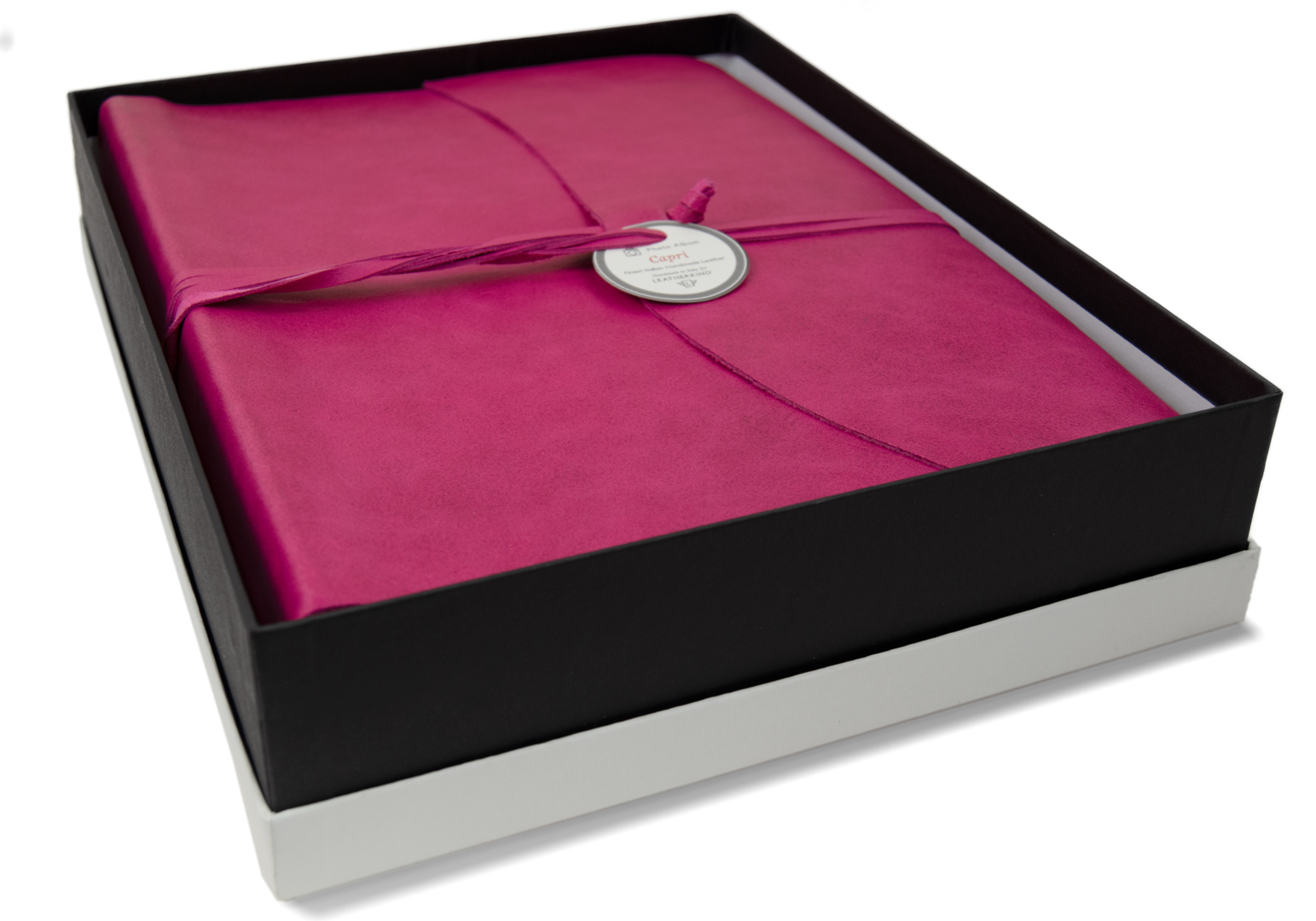 Personalised Capri Large Leather Photo Album | Personalised Handmade ...