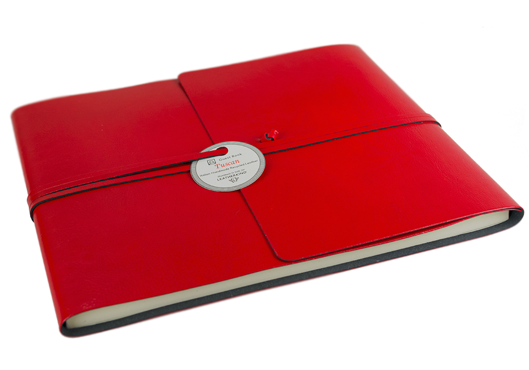 Tuscan Extra Large Guest Book | Personalised Handmade Leather Gifts ...