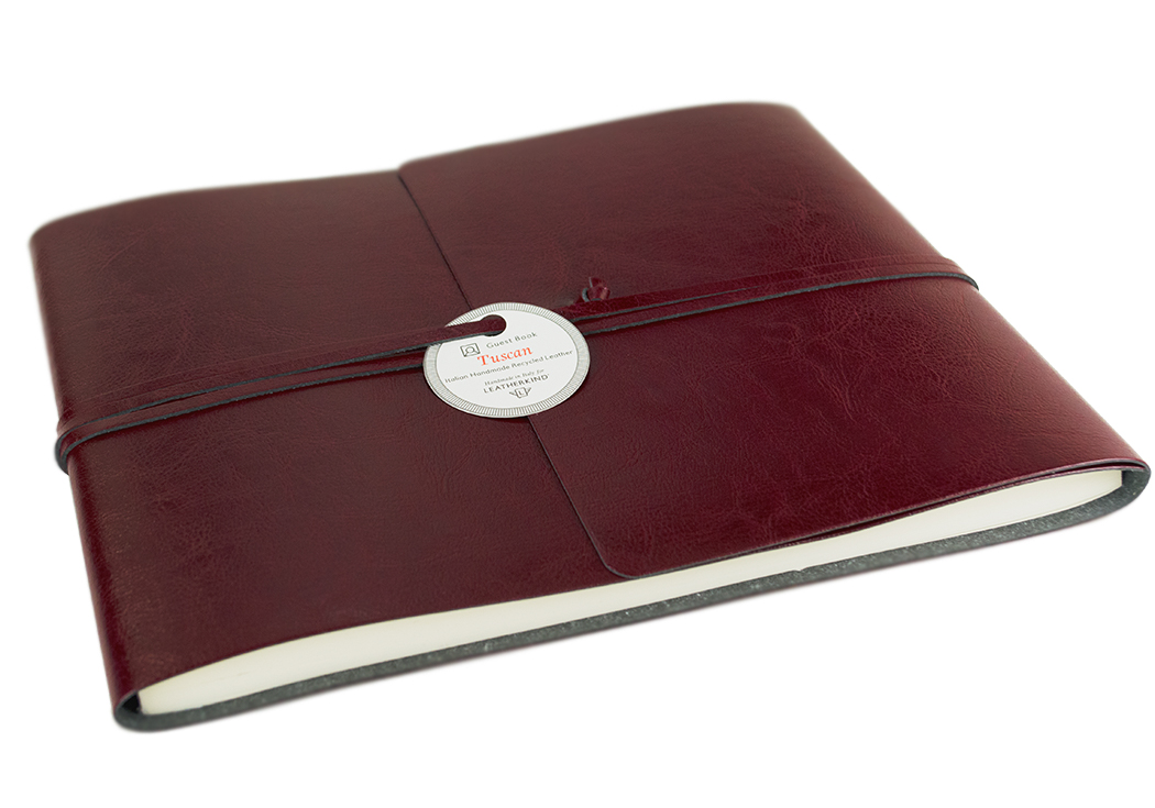 Tuscan Extra Large Guest Book | Personalised Handmade Leather Gifts ...