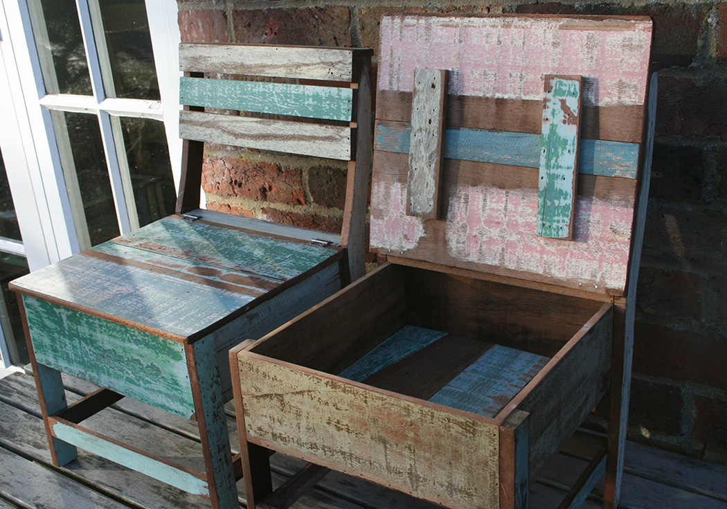 Rustic Beach Kids Chest Chair | Personalised Handmade Gifts, Journals ...