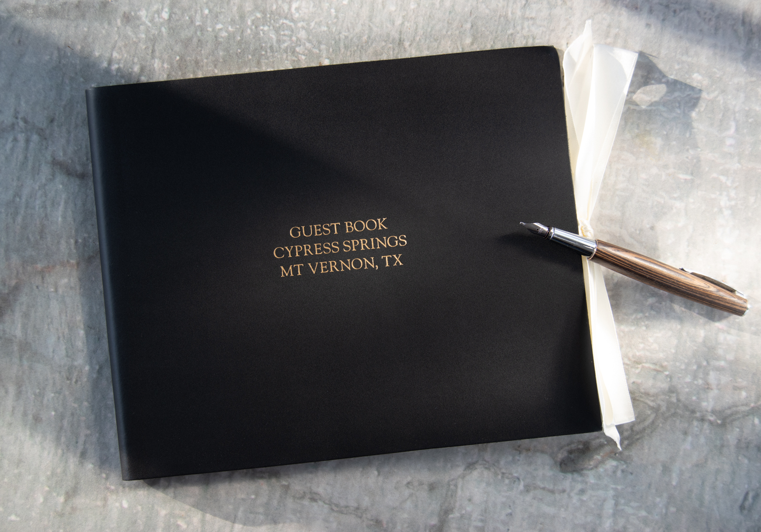 Personalised Puro Extra Large Leather Guest Book | Personalised ...