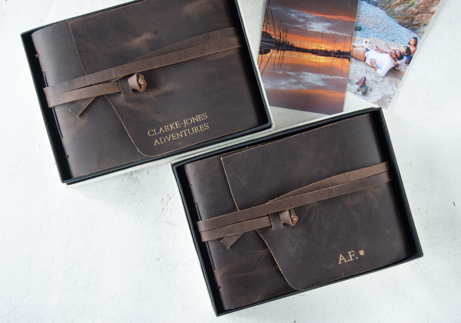 Personalised Enya Small Leather Photo Album | Personalised Handmade ...